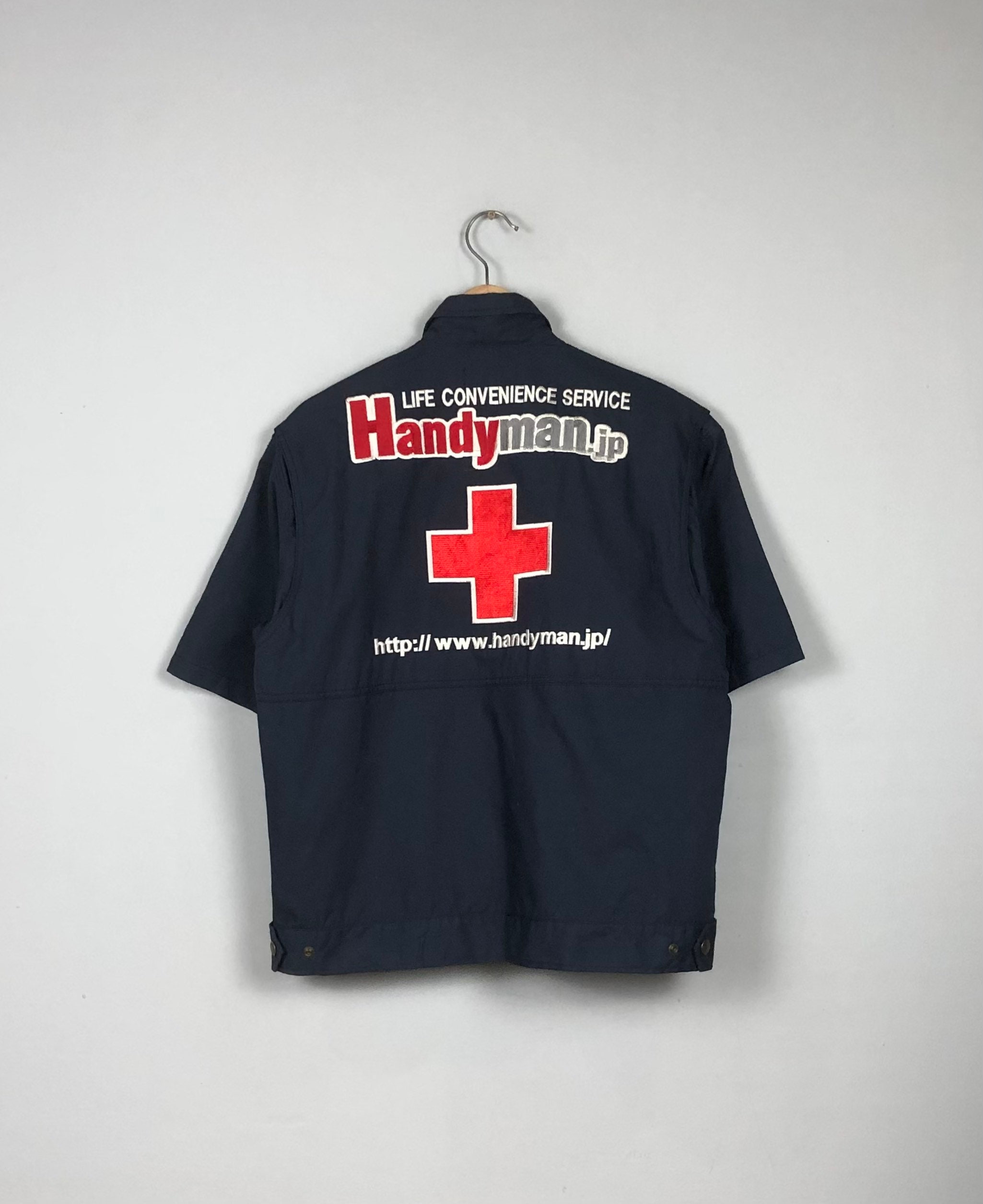 Vintage Japanese Brand Azito Blue Label Handyman Worker Jacket Size M ...