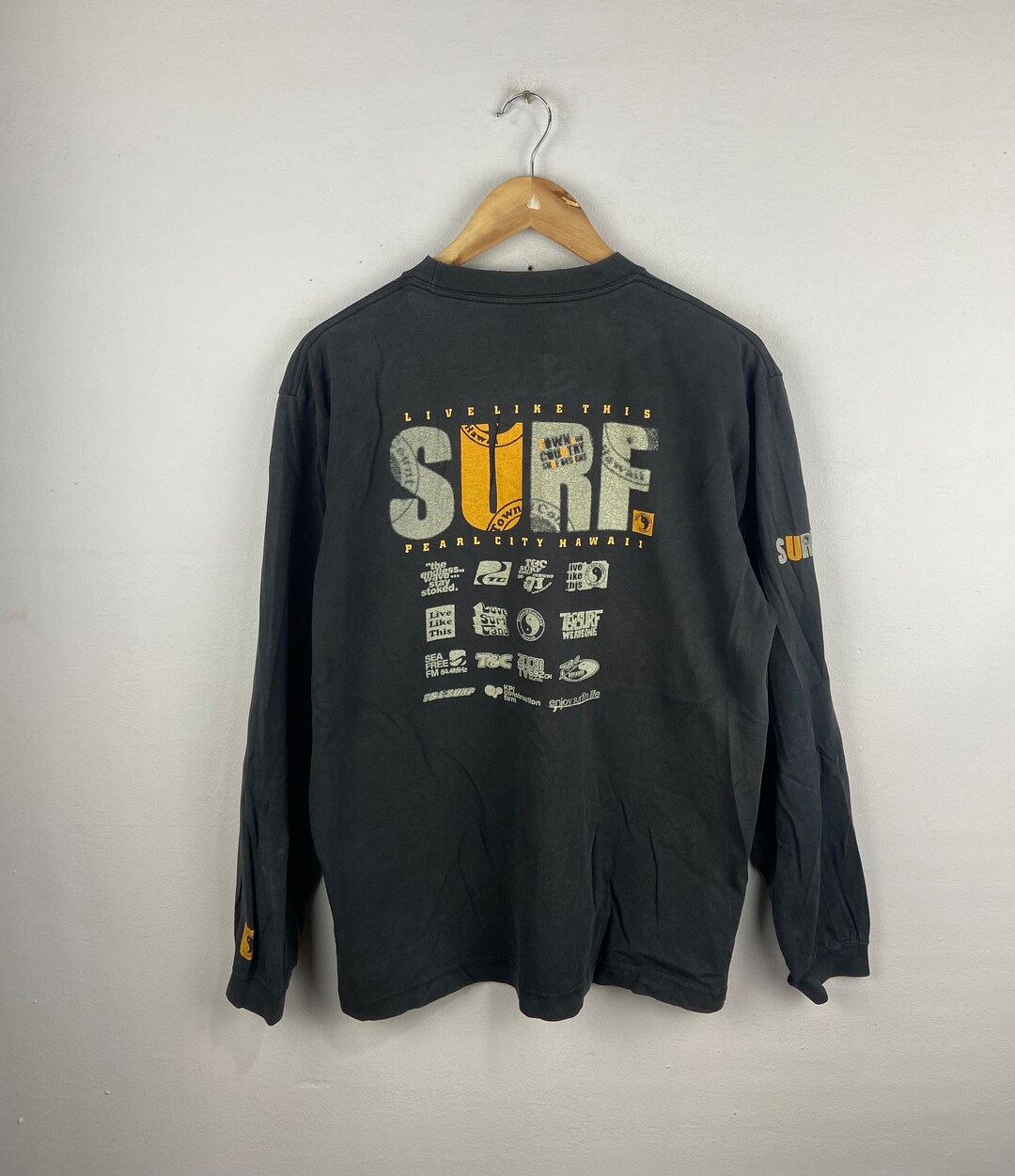 Vintage T&C Surf Design Surf Aloha States Large Surfing Surboarf Surf ...