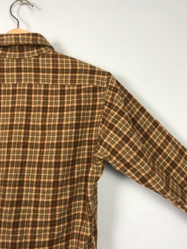 Vintage Lobo Pendleton Wool Checked Flannel Medium Vintage 1980s Pendleton Checked Button up ...