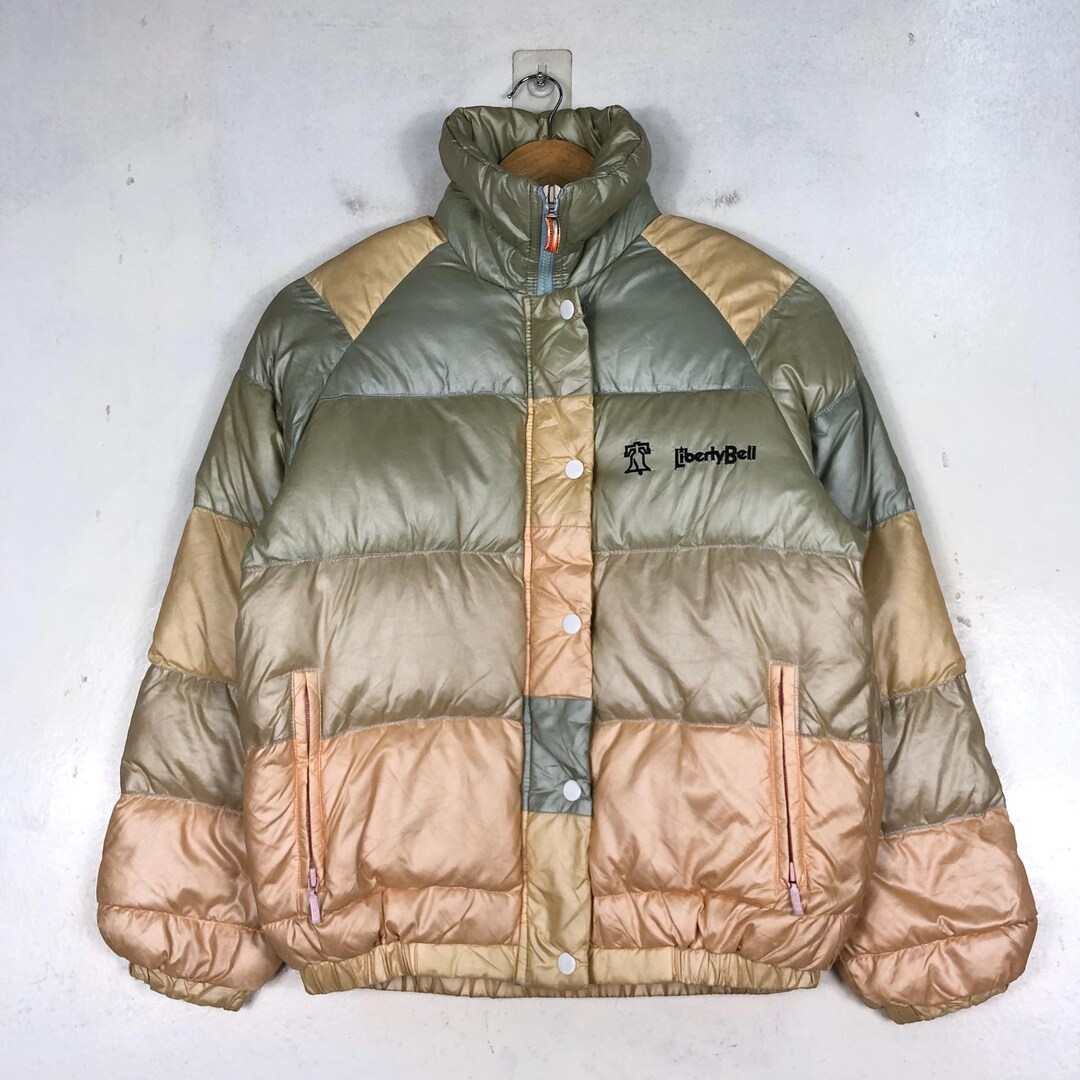 Liberty Bell Ski Wear Colorblock Jacket Vintage Liberty Bell Puffer Two ...