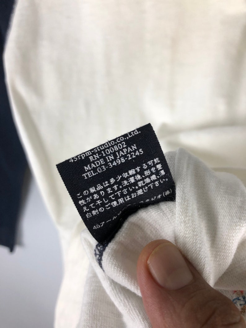 45rpm Japanese Brand Tee Tshirt Longsleeve Raglan Tee Size S - Etsy