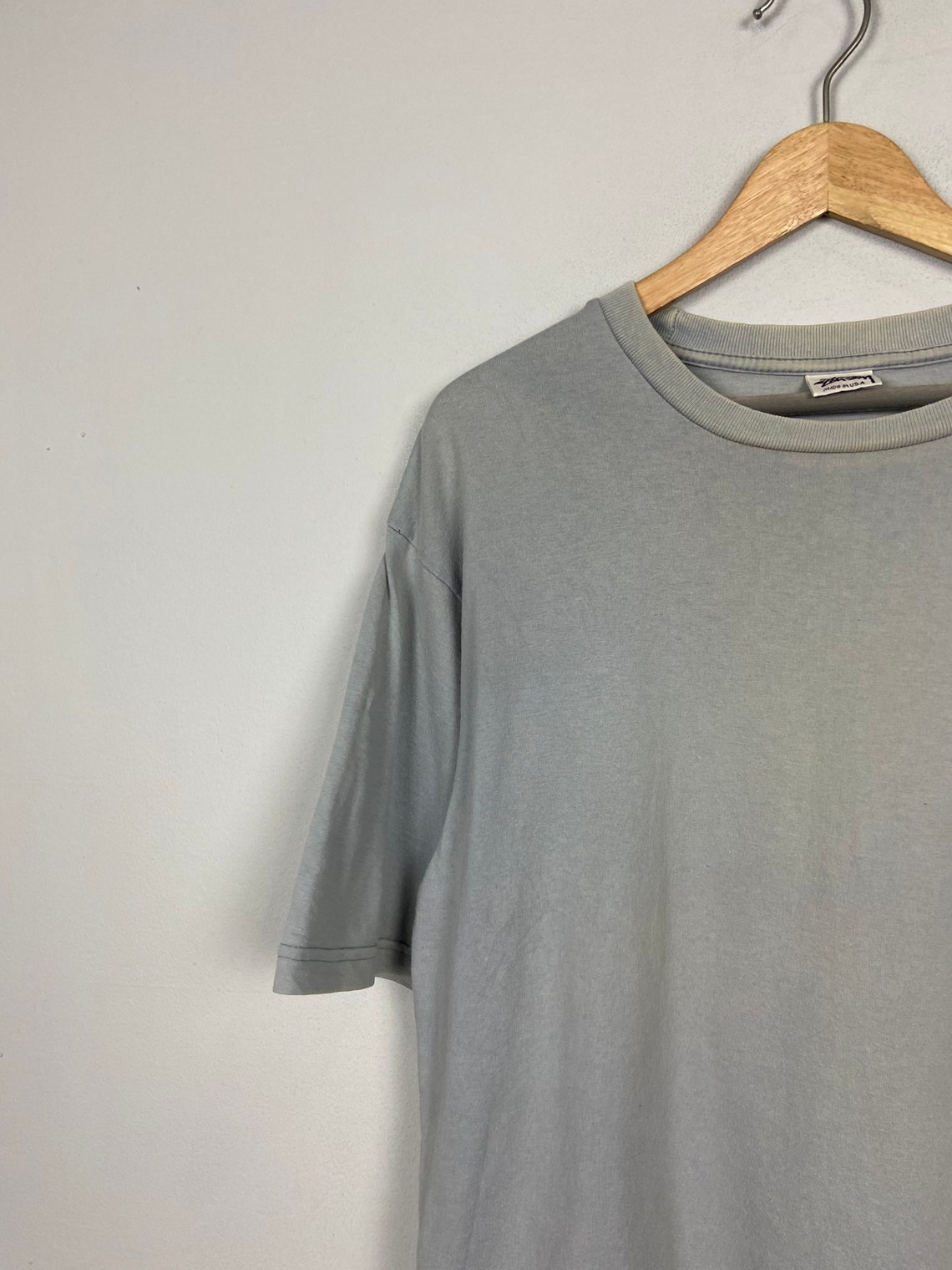 Vintage 90s Stussy NYC Streetwear Made in Usa Graphic Spell Out Stussy Blue Size M - Etsy