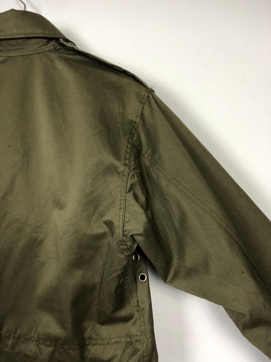 Vintage 80s Army Twill Olive Green Field Jacket Military 1980 - Etsy