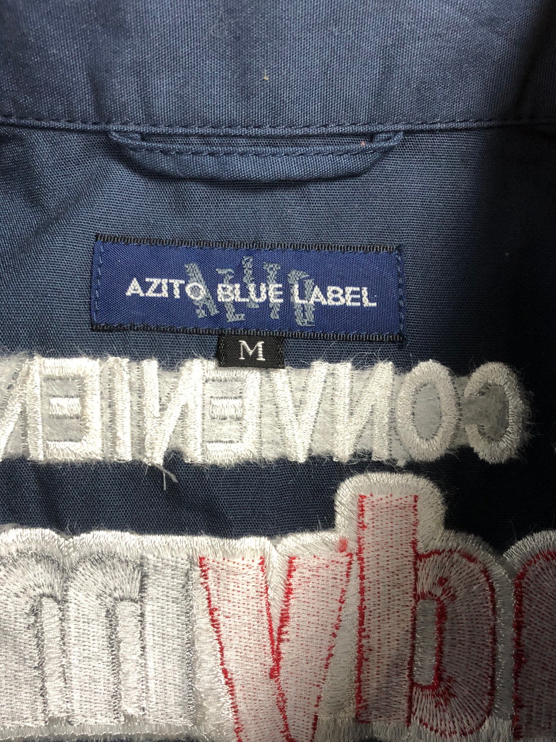 Vintage Japanese Brand Azito Blue Label Handyman Worker Jacket Size M ...