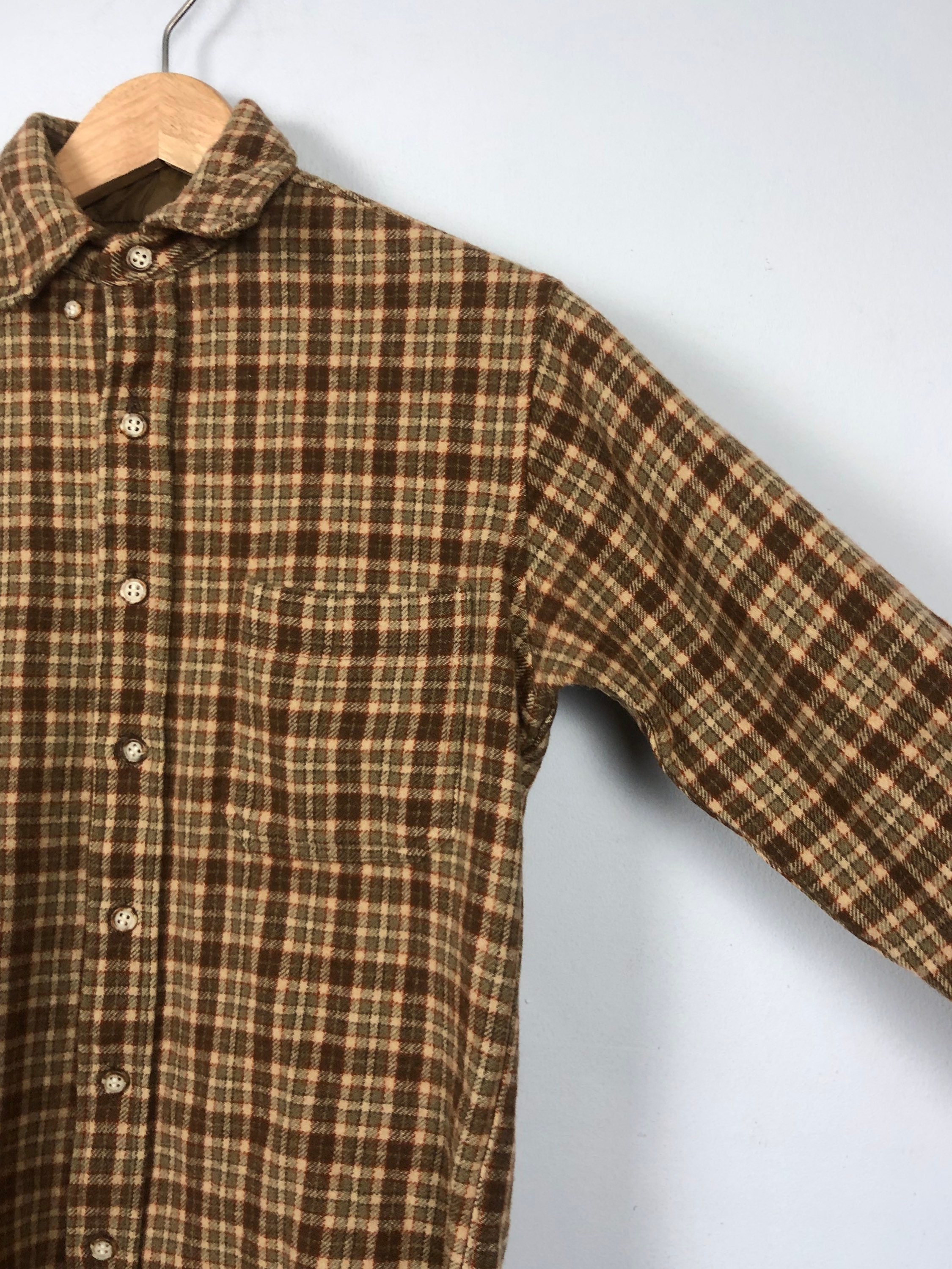 Vintage Lobo Pendleton Wool Checked Flannel Medium Vintage 1980s ...
