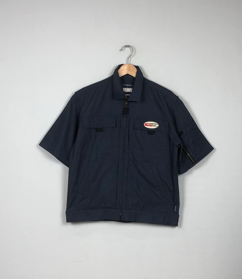 Vintage Japanese Brand Azito Blue Label Handyman Worker Jacket Size M ...