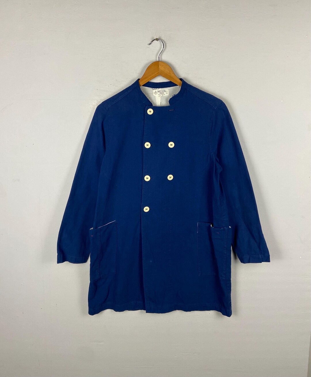 Northern Truck Work Marine Indigo Pure Coat Jacket Trench Double ...