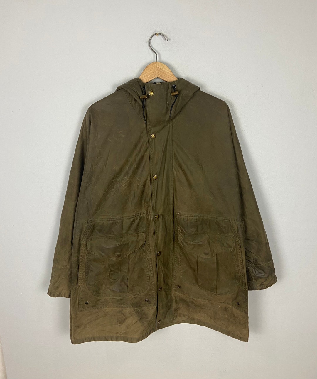 Vintage FILSON Tin Cloth Packer Coat Waxed Cotton Canvas 1990s Filson ...