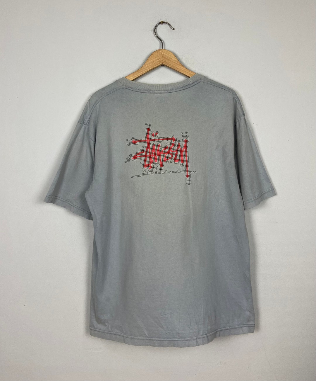Vintage 90s Stussy NYC Streetwear Made in Usa Graphic Spell Out Stussy Blue Size M - Etsy