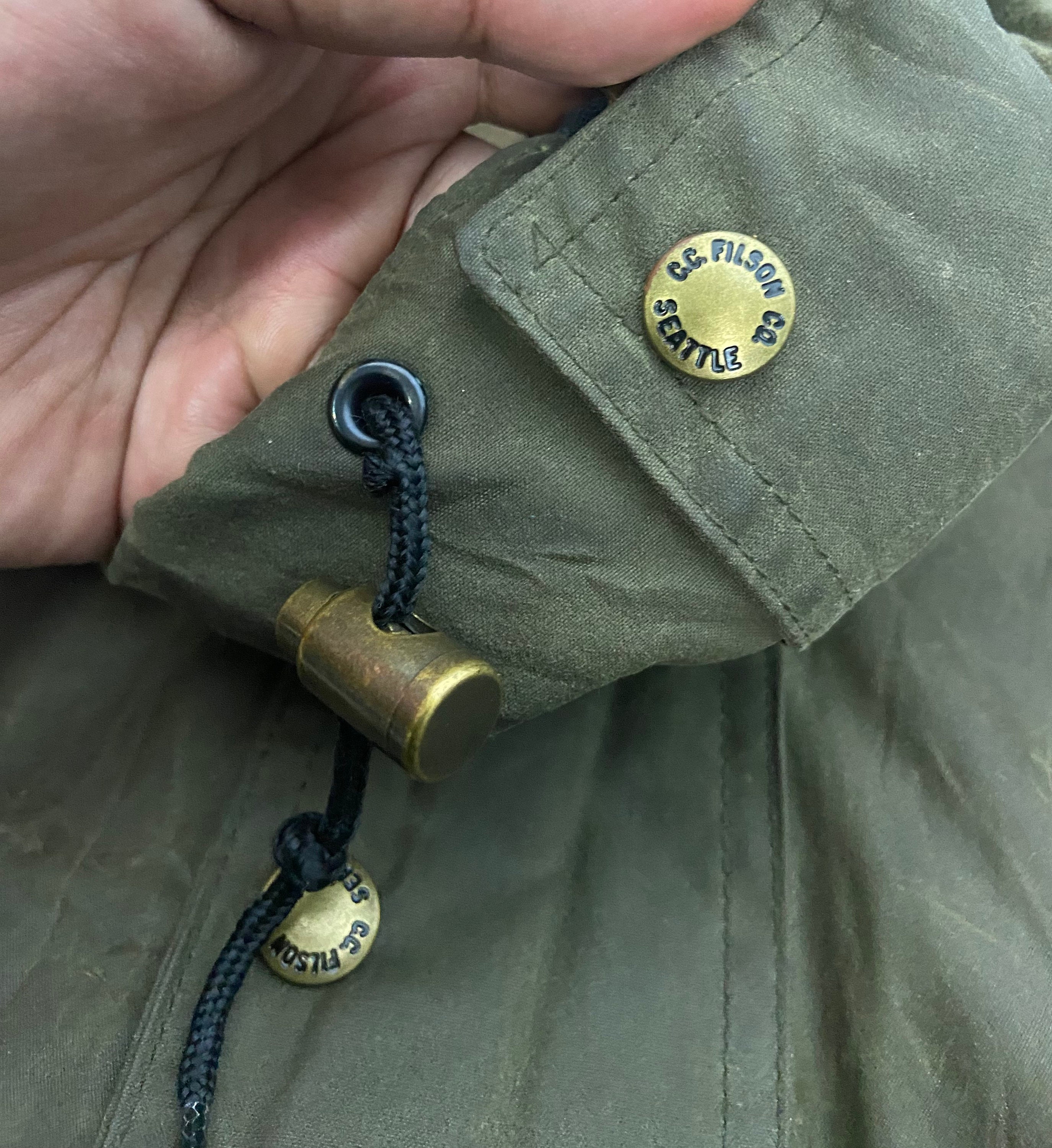 Vintage FILSON Tin Cloth Packer Coat Waxed Cotton Canvas 1990s Filson ...