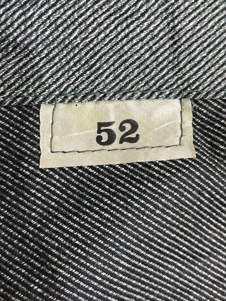 Vintage 90s Prison Inmate Denim Workwear Coat Large Chore Jacket ...