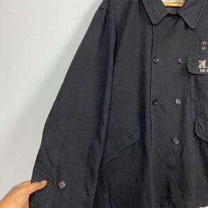 Vintage Batsu Japan Chore Workwear Jacket Black Mens Vintage Mens Batsu ...