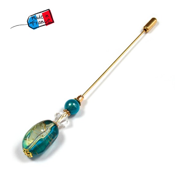 Brooch Hat Pick/ Fibula /scarf Pin With Fancy Pearl - Etsy UK