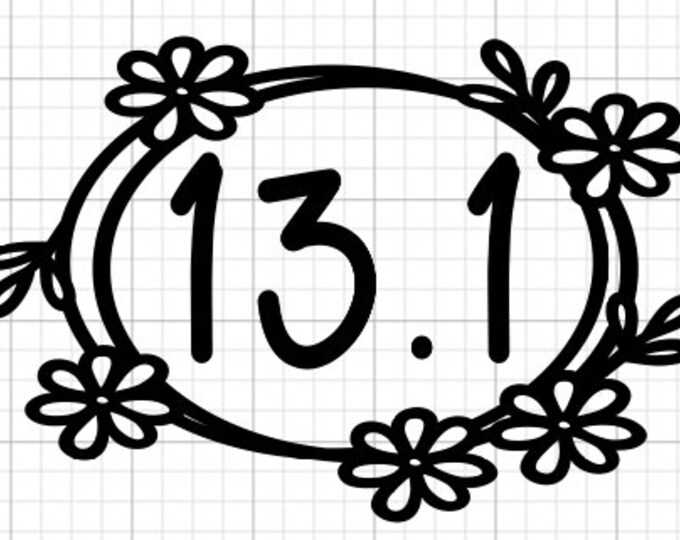 13.1 Half Marathon Decal, 26.2 Marathon Decal, Marathon Sticker, Half ...