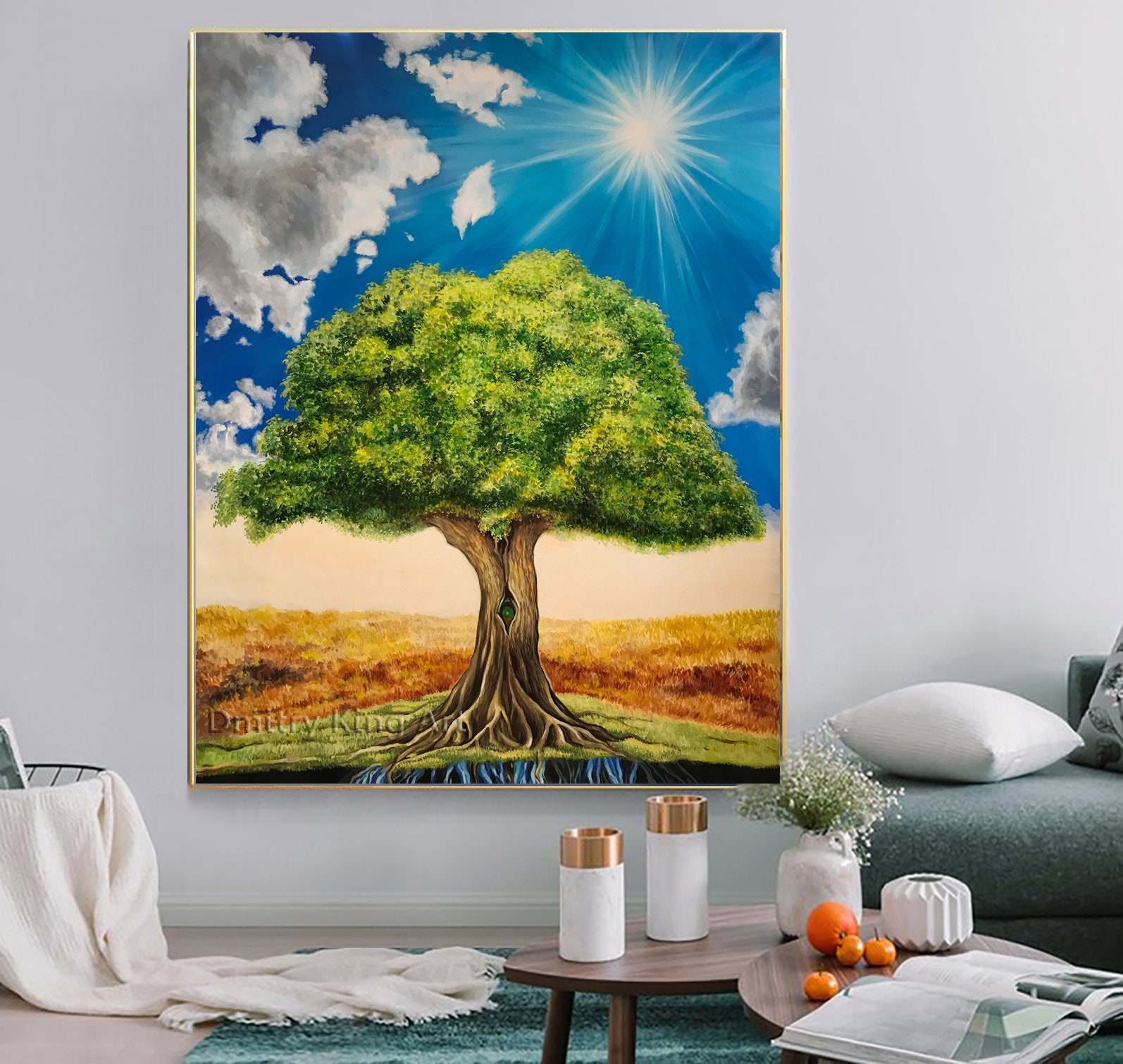 Large Tree Painting Stunning Tree of Life Wall Art Tree of - Etsy