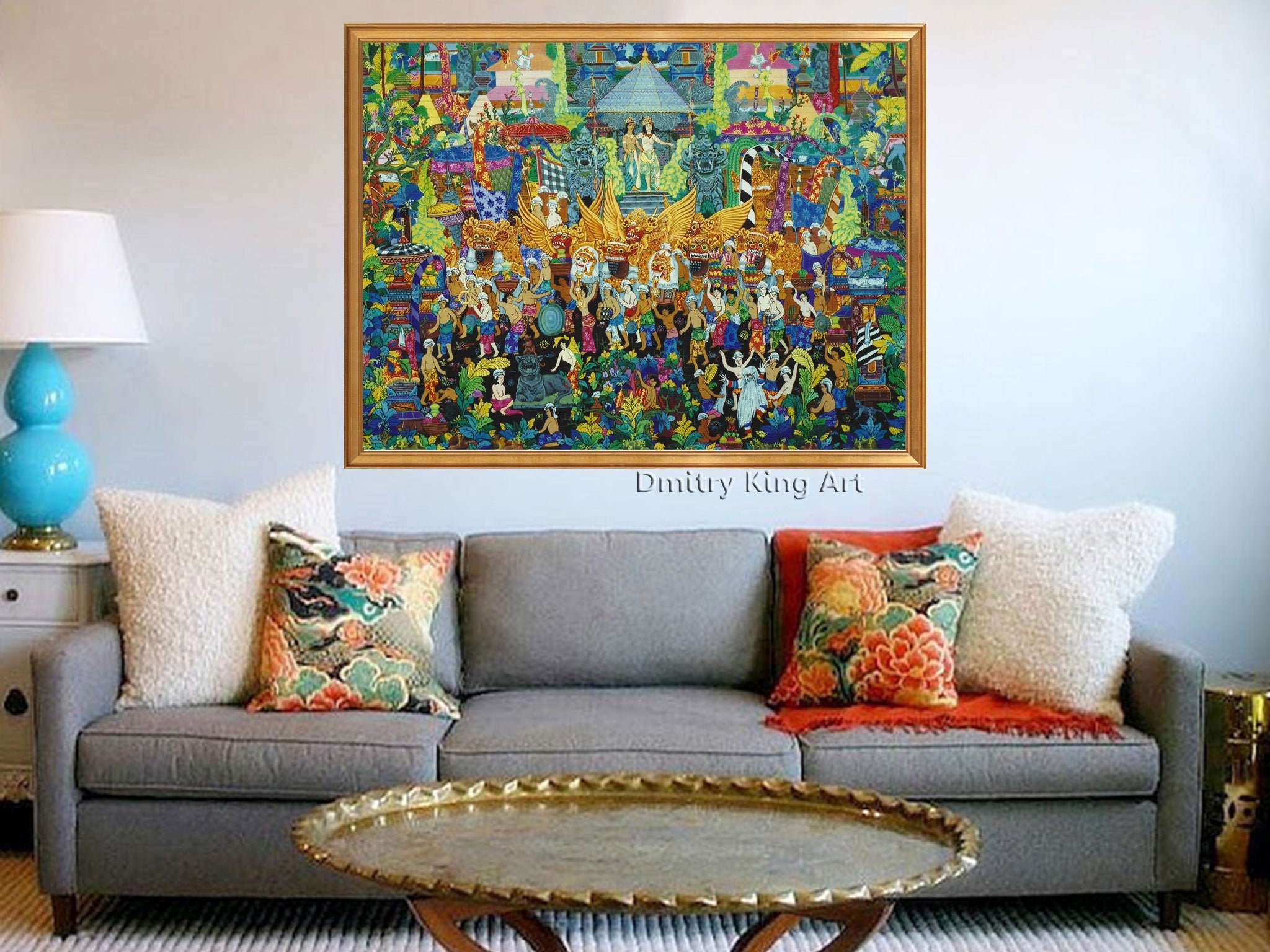 Barong, Bali Art Print, Indonesian, Bali Decor, Balinese Art, Bali ...