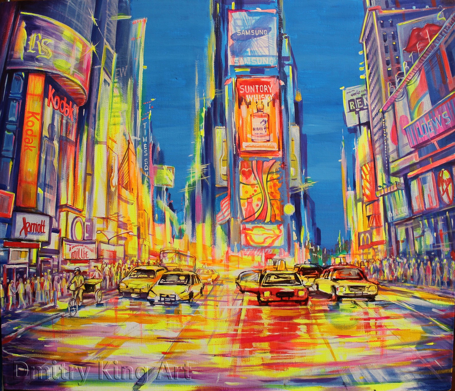 Times Square Art Times Square Print Giclee Print Art New York - Etsy