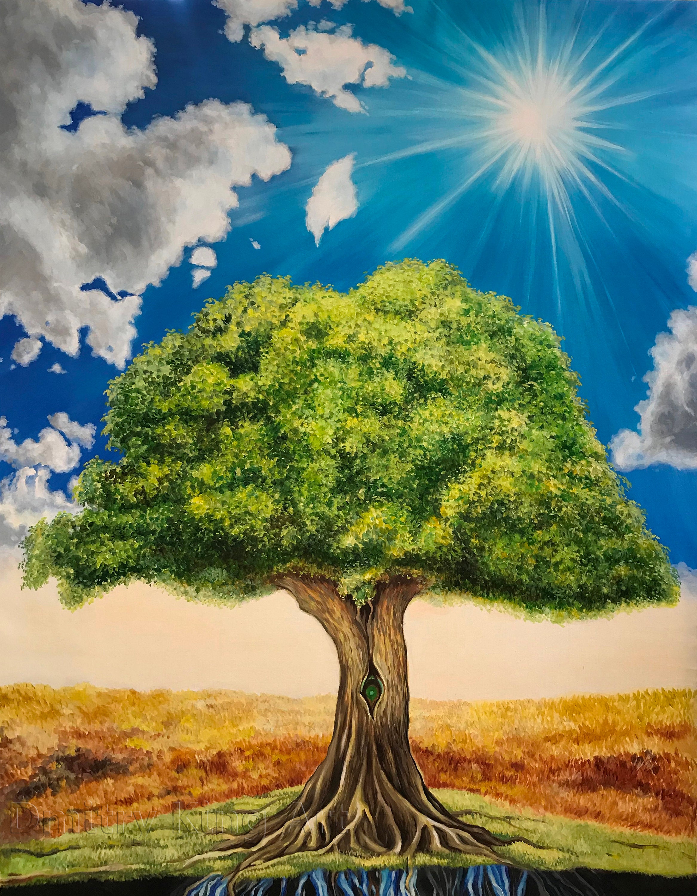 Large Tree Painting Stunning Tree of Life Wall Art Tree of - Etsy