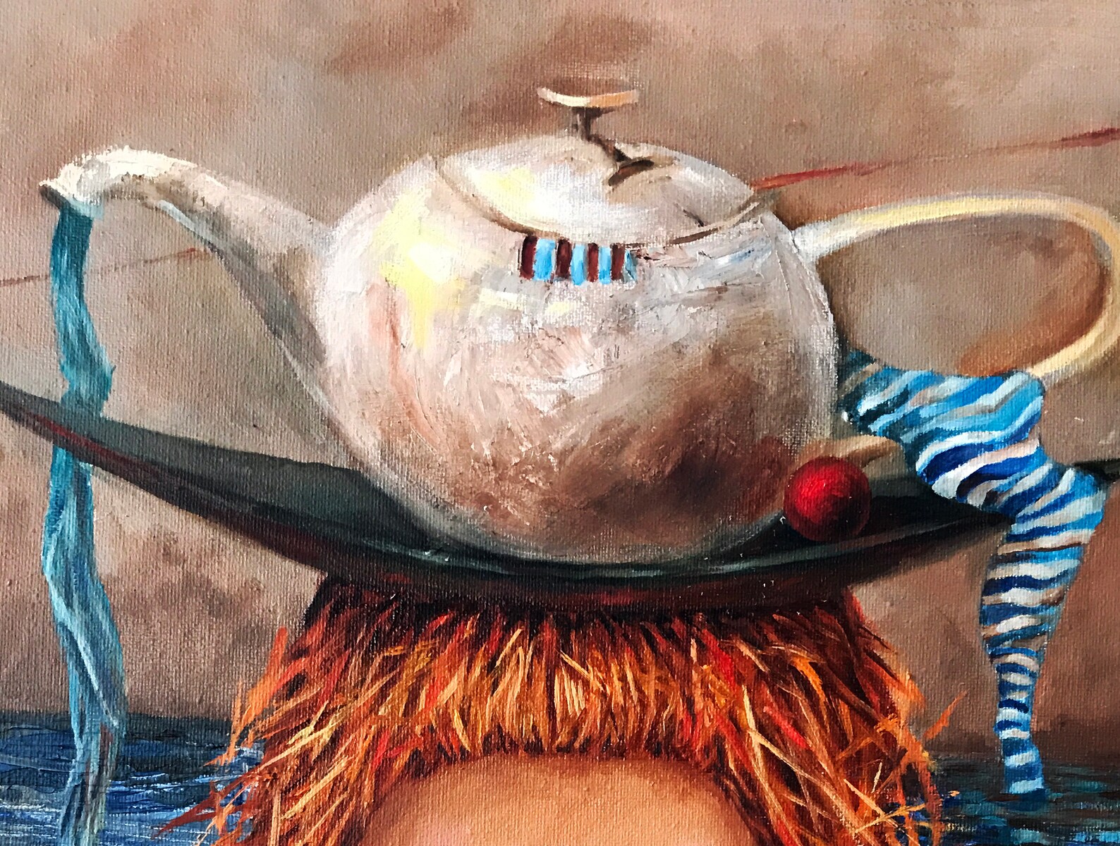 Surreal Painting on Canvas Original Art, Surrealism Oil Painting ...