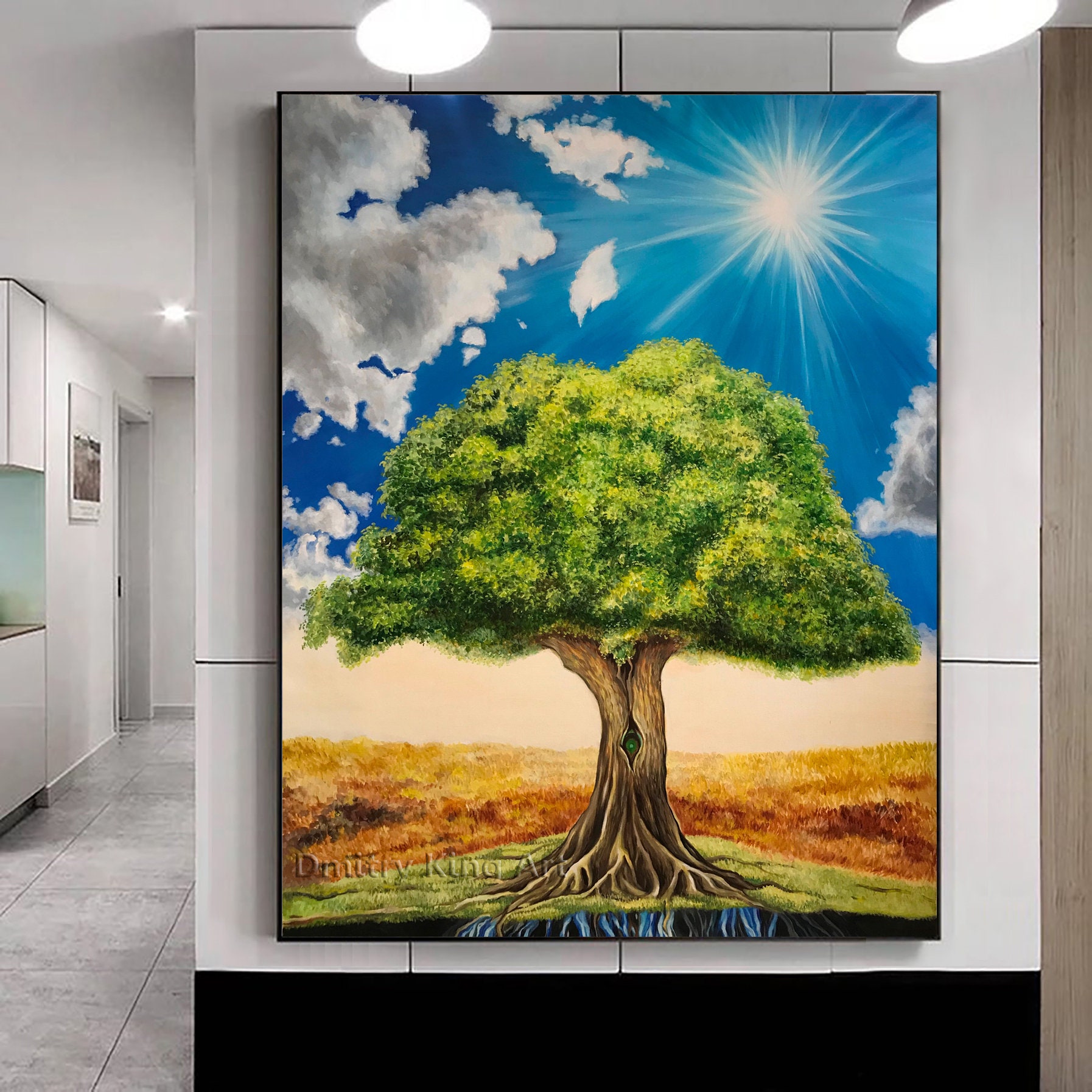 Large Tree Painting Stunning Tree of Life Wall Art Tree of - Etsy