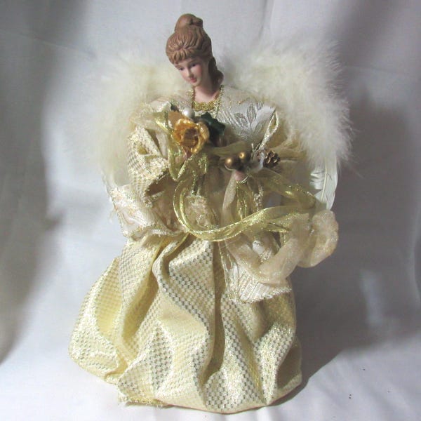 Vtg Angel Tree Topper - Etsy
