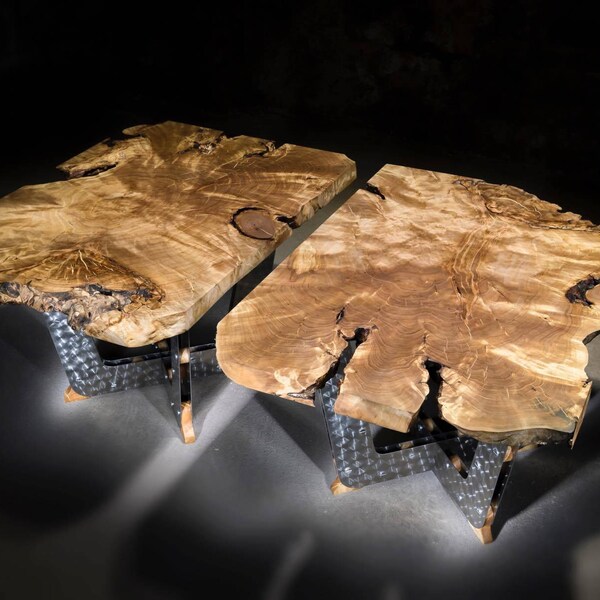 Burl Wood Table - Etsy