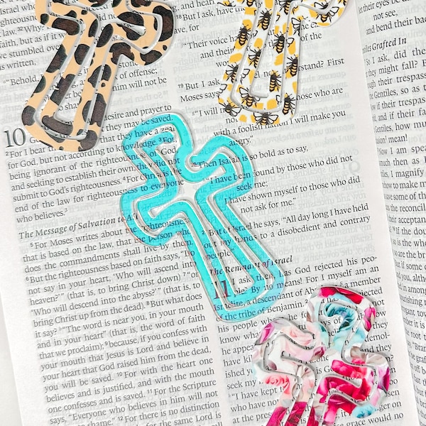 Cross Bookmark - Etsy