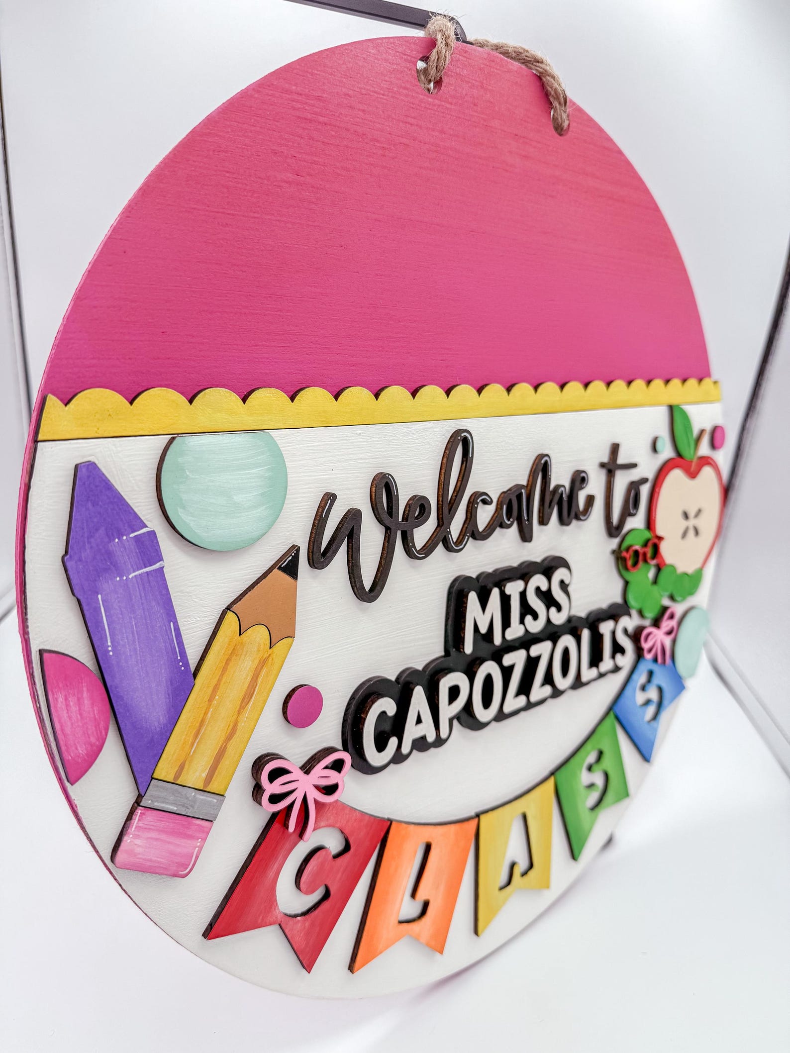 Personalized Teacher Door Sign, Back to School Welcome Sign, End of ...