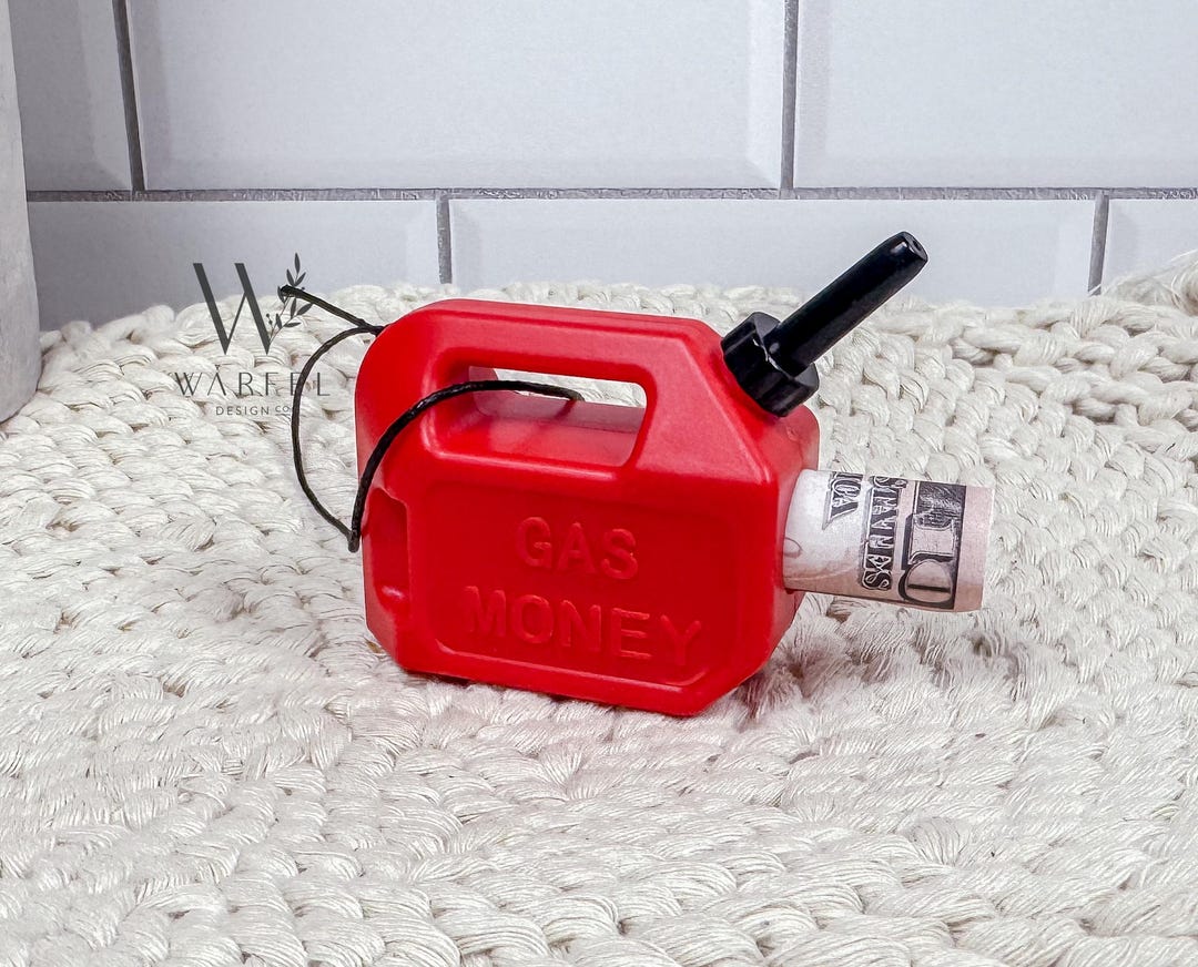 Gas Can Ornament, Gas Money Gift, Stocking Stuffer, White Elephant Gift ...