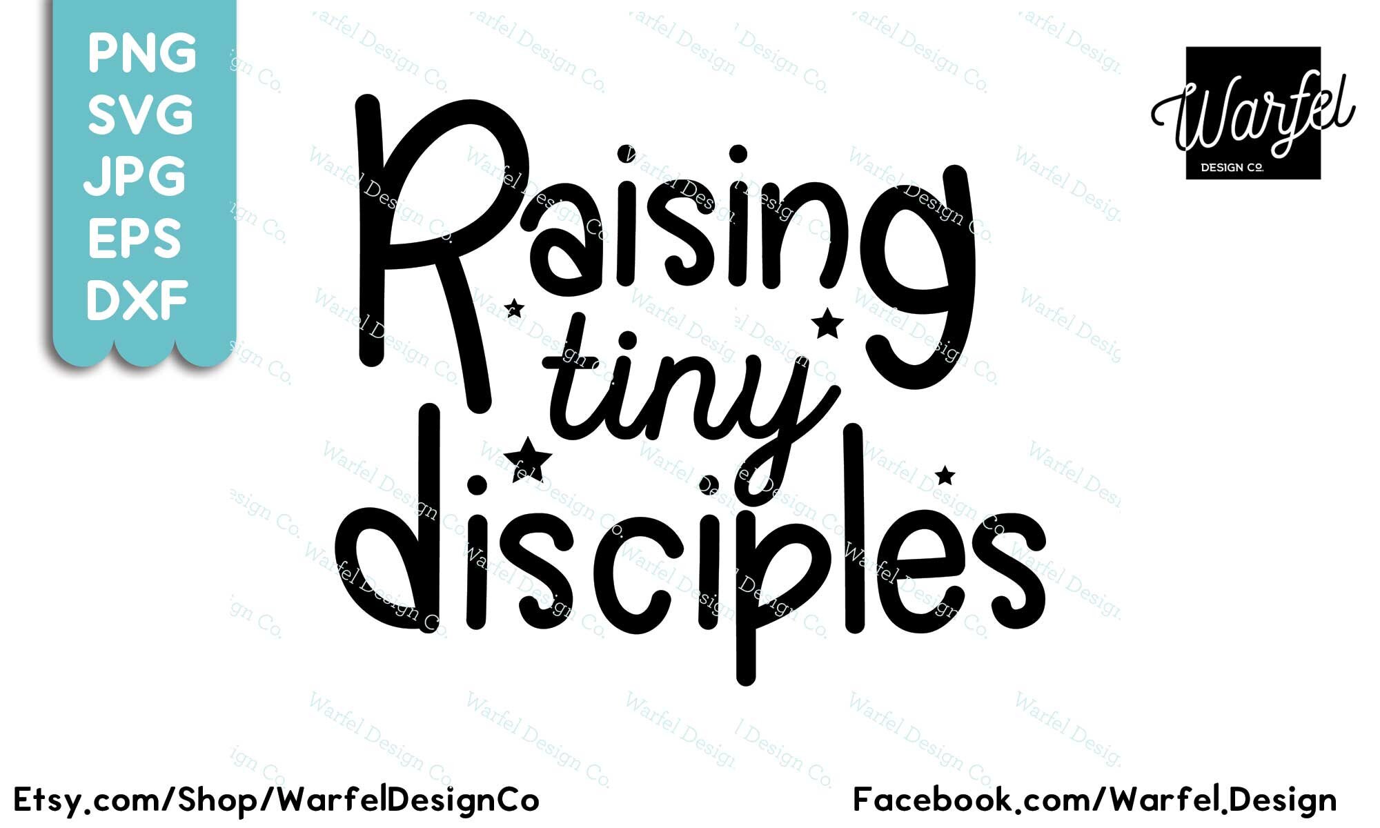 Raising Tiny Disciples Christian SVG Instant Download | Etsy