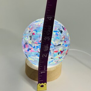 Detroit TS Eras Confetti Preserved in 3 Sphere With or Without Light ...