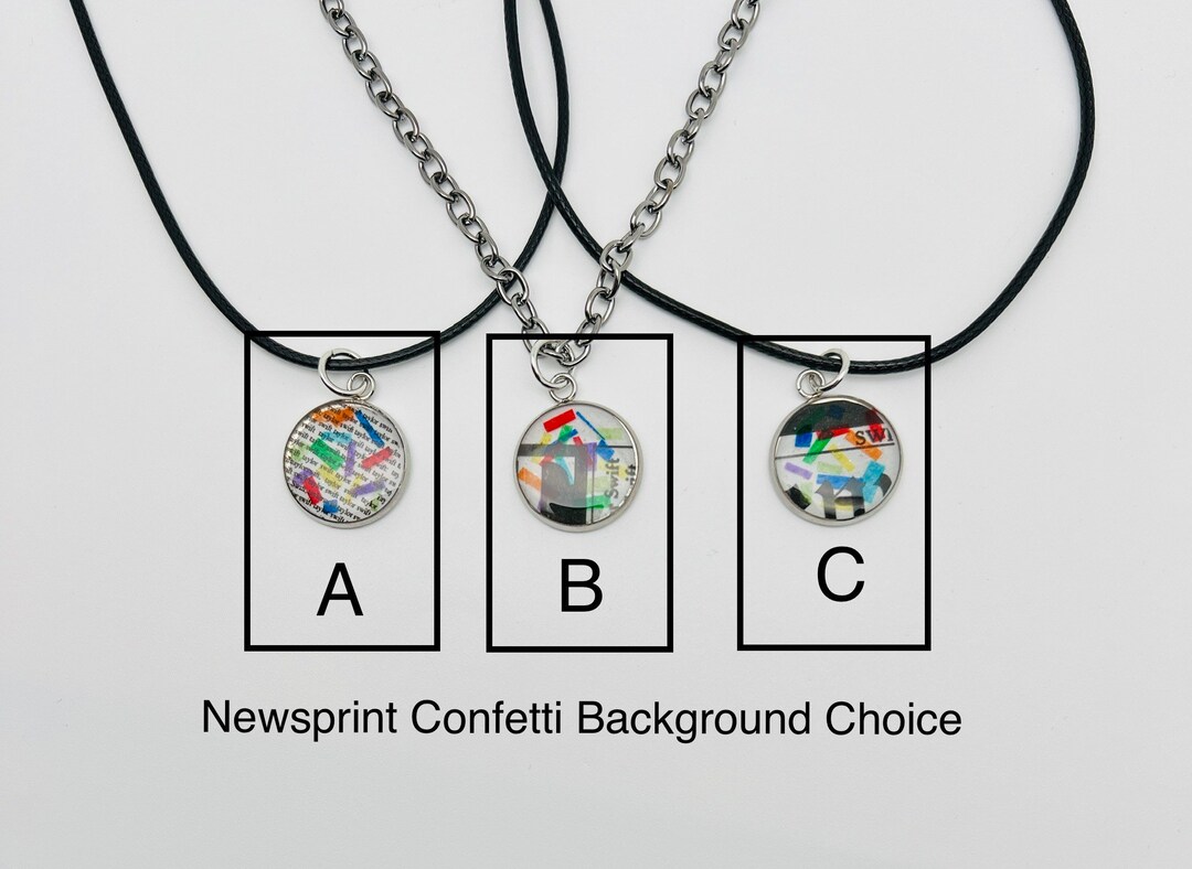 TS Reputation Confetti Preserved as a Necklace Reputation Tour Confetti ...