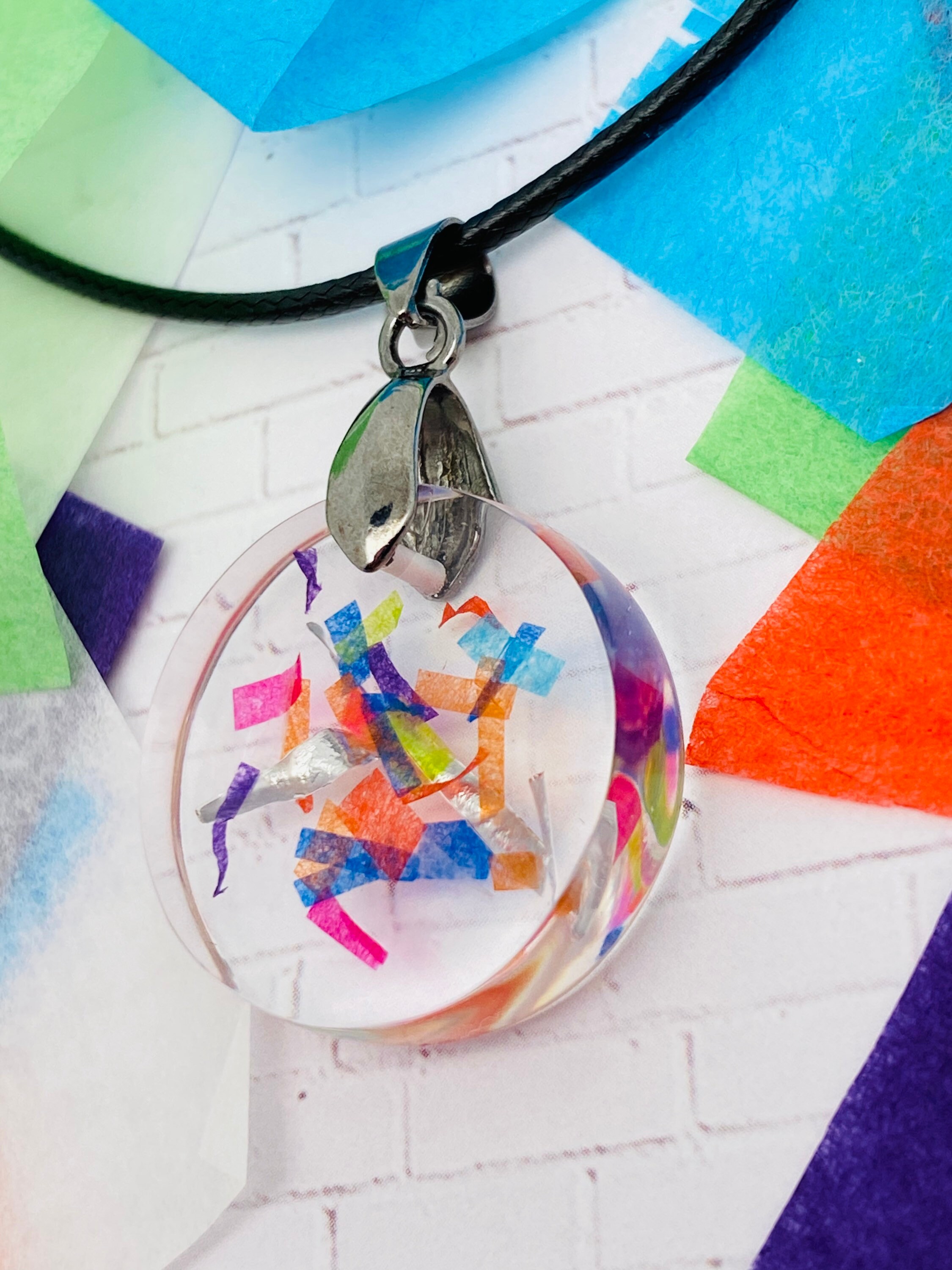 BTS Confetti Preserved in a 1 Necklace Pendant BTS-6 - Etsy