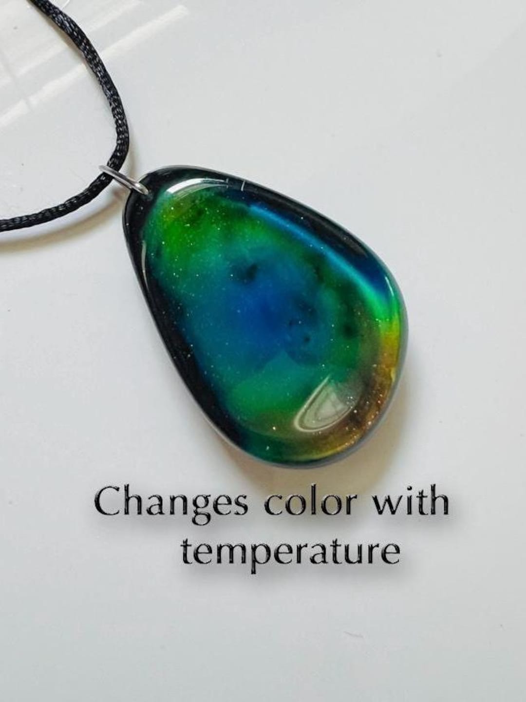 COLOR CHANGING - Worry Stone Shaped Necklace, Pocket or Keychain ...
