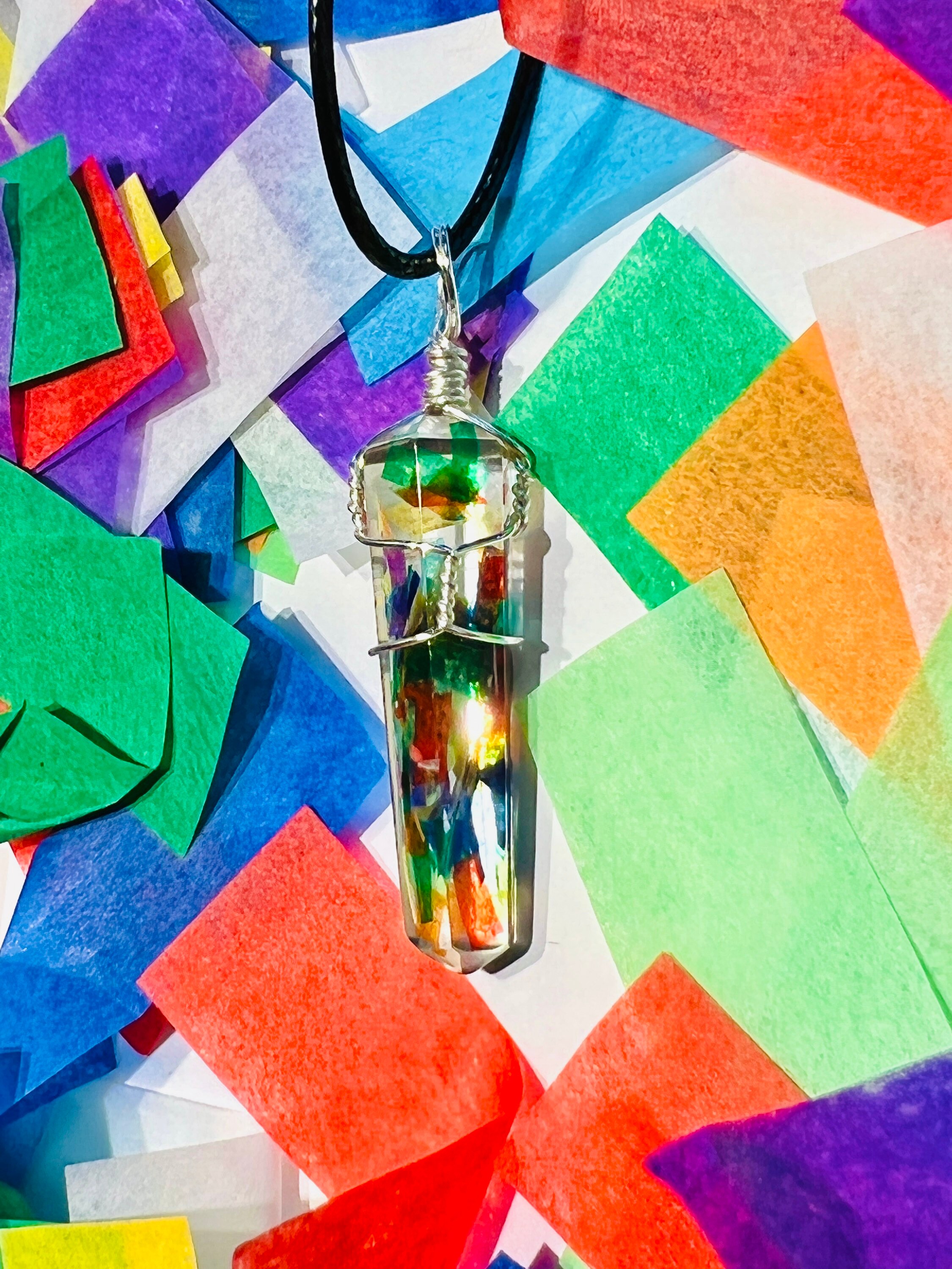 Tame Impala Confetti Preserved Confetti Necklace Pittsburgh | Etsy