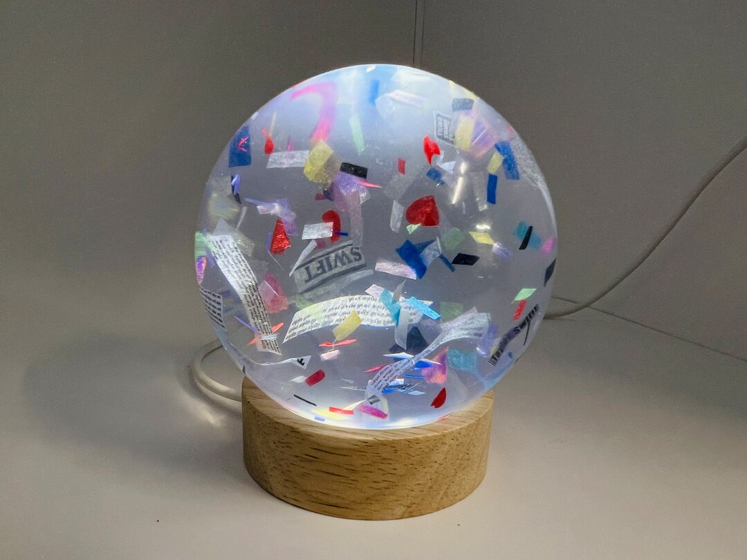 TS Reputation & Eras Confetti Preserved in 3” Sphere - With or Without ...