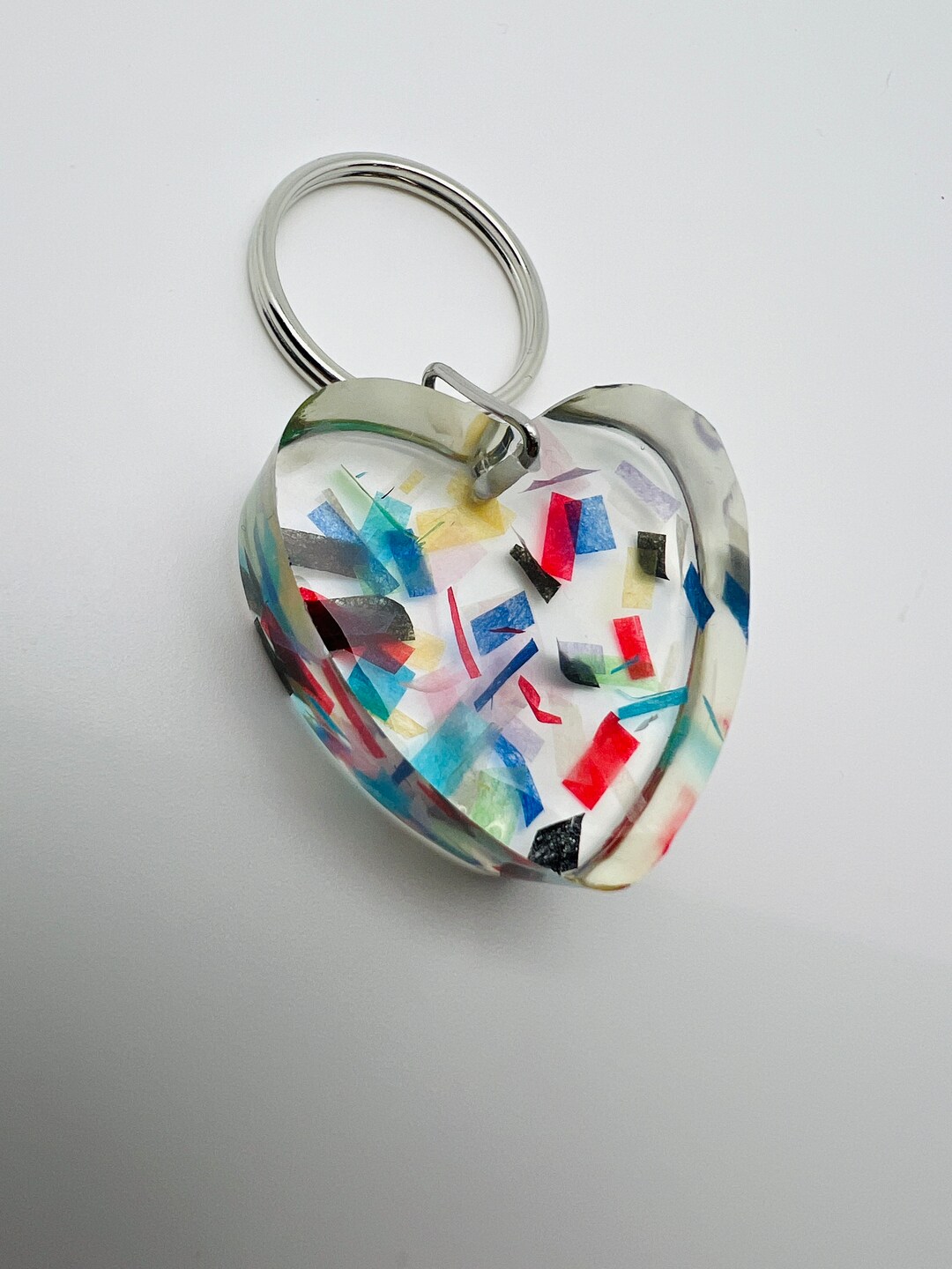 TS Eras Confetti Heart Shaped Keychain Pendant - Etsy