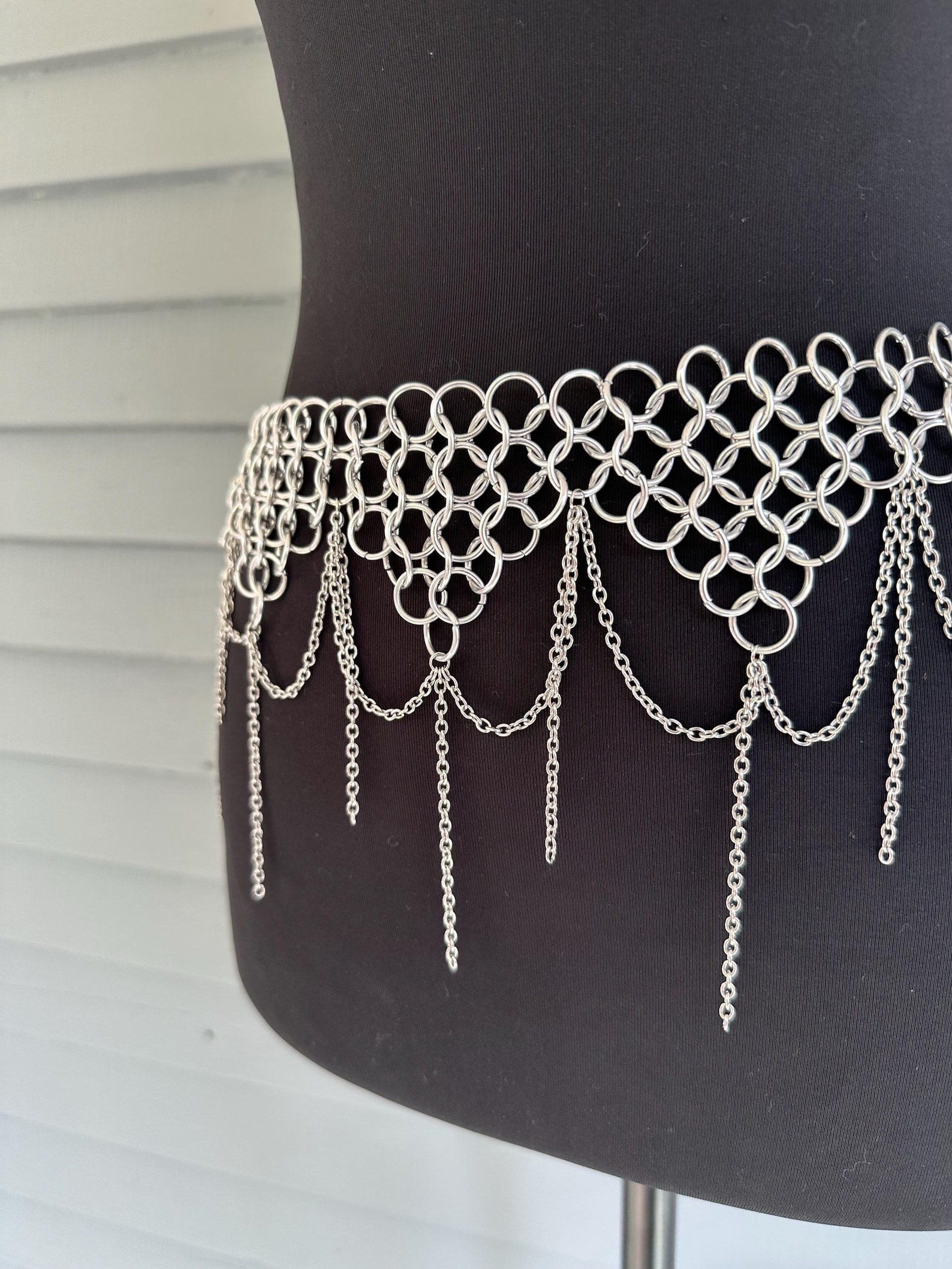 Silver Aluminum Medieval Chainmail Belt - Etsy