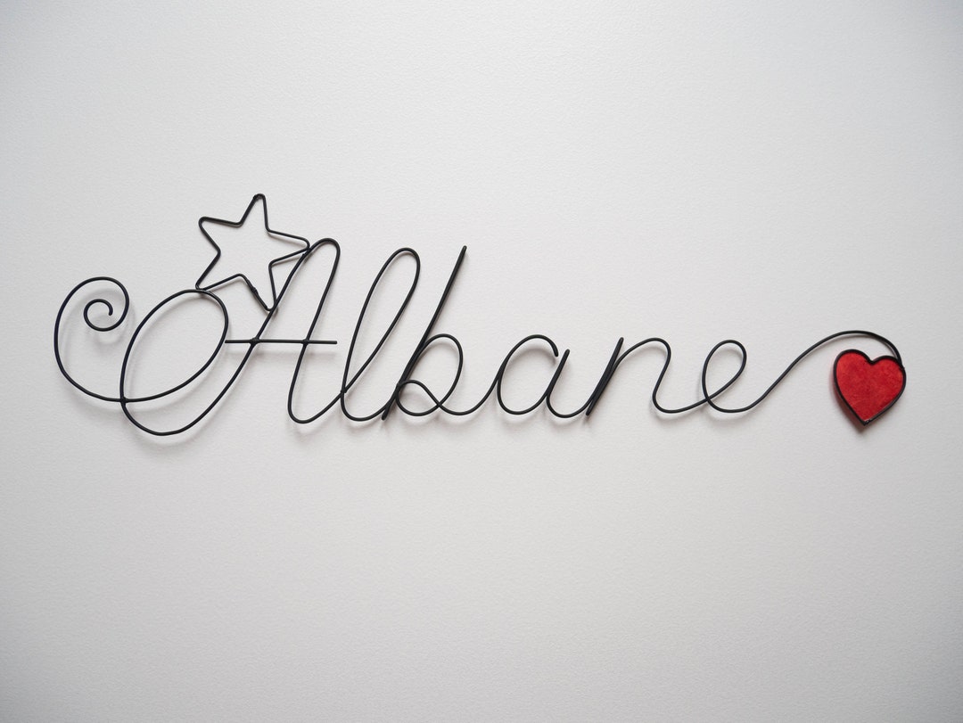 Customizable Wire Name Wall Decoration for Children's - Etsy