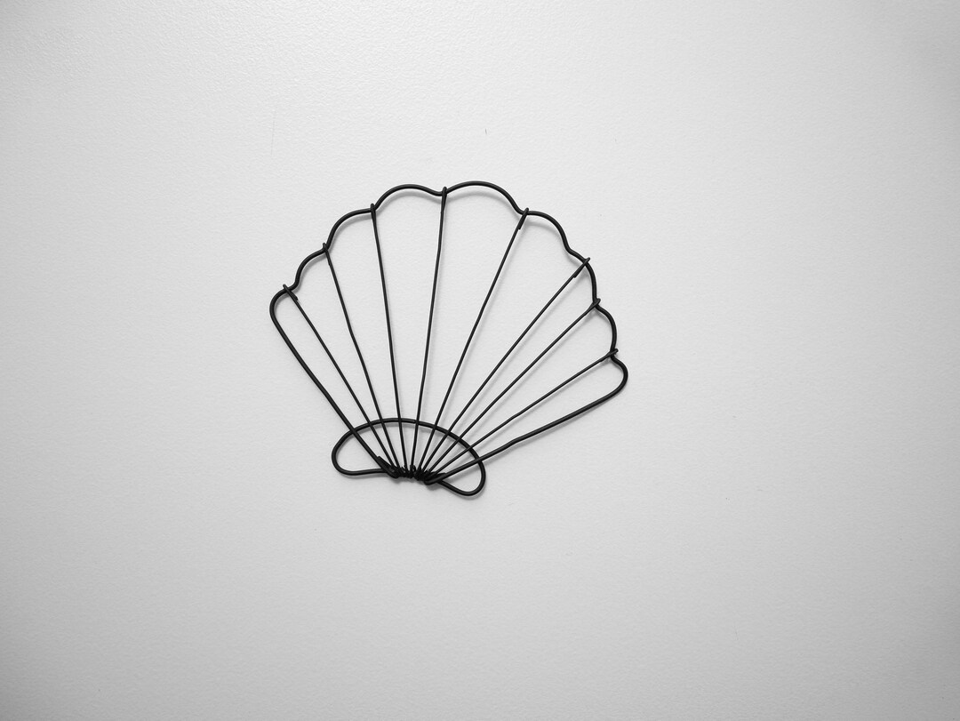Decorative Scallop Shell, in Annealed Wire, Wall Decoration or to Place ...