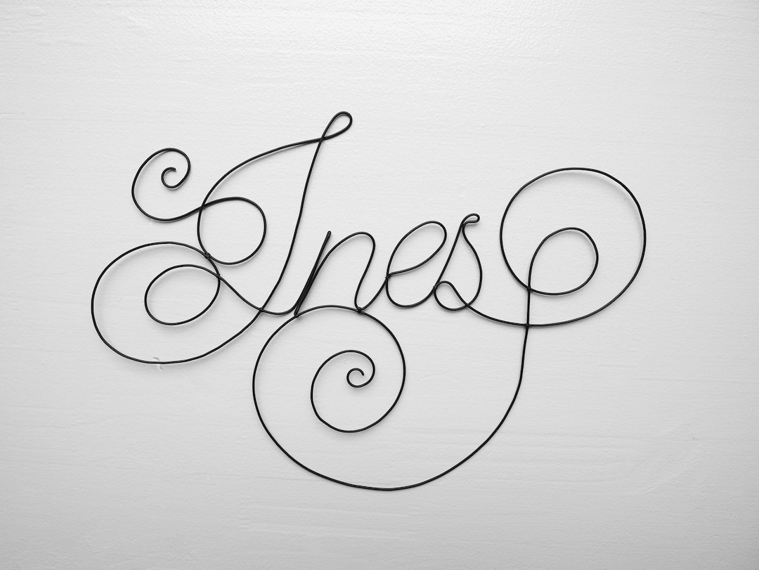 Customizable Wire Name, Ines Name, Wall Decoration Child's Room ...