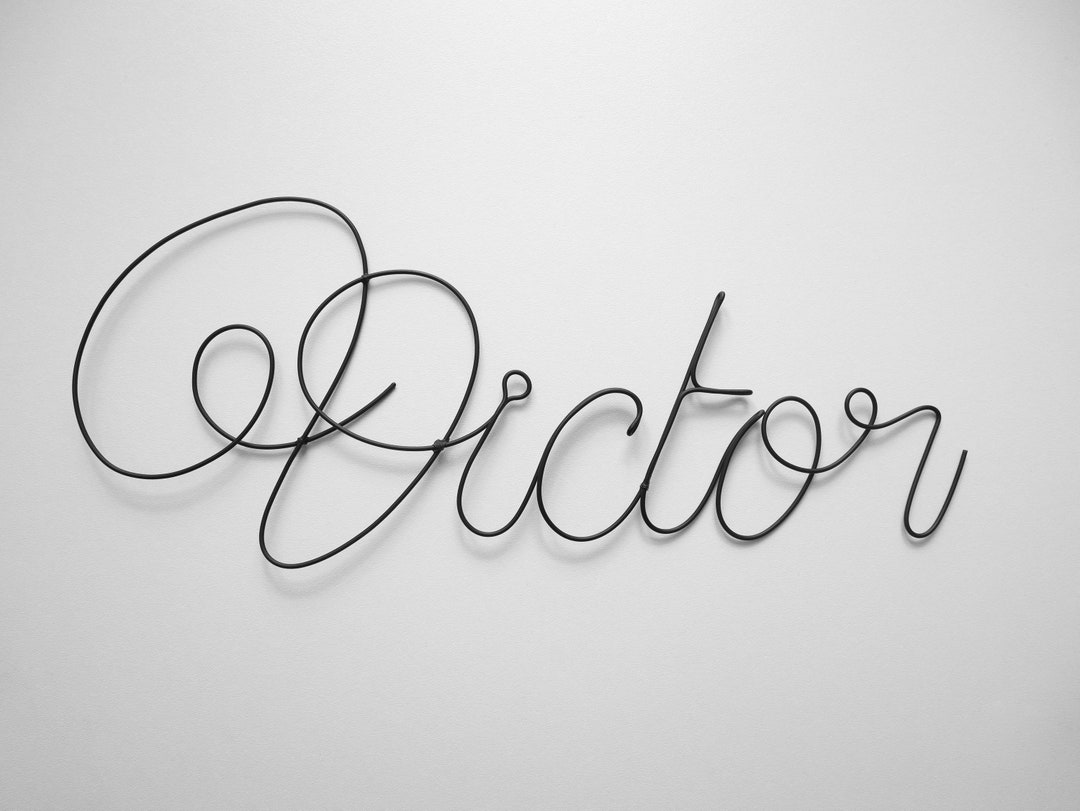 Name Draht Name anpassbar Victor Name geglühter Draht - Etsy.de