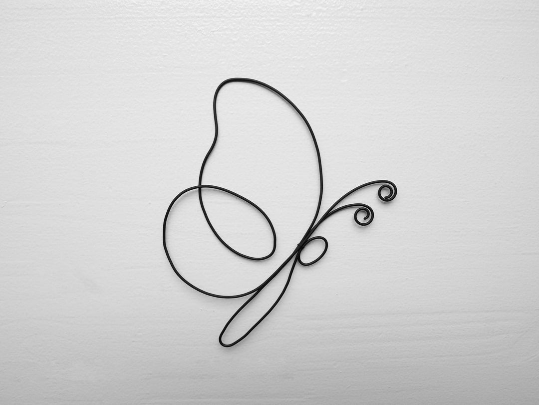Wire Butterfly, Natural Decoration, Butterfly Sketch, Butterfly Wire ...