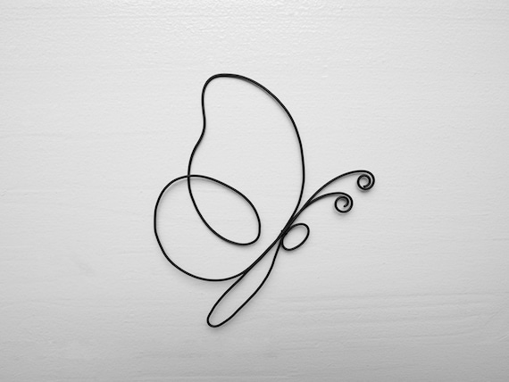 Wire Butterfly Natural Decoration Butterfly Sketches | Etsy
