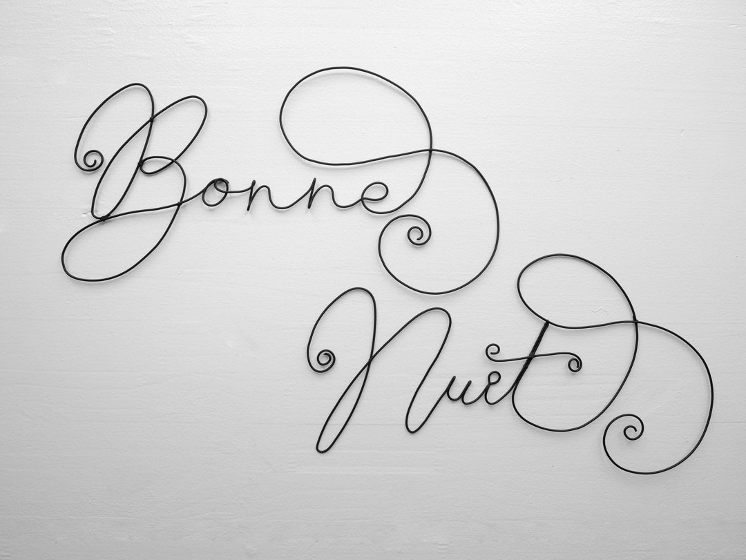 Phrase in Real Wire Recuit, Good Night, Wire Quote, Homemade Wall ...