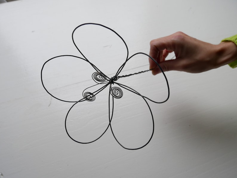 Bouquet of 12 3D Flowers in Annealed Wire, Artificial Flower, Floral ...
