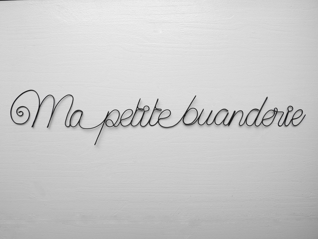 Wire Wall Phrase My Little Laundry Room, Metal Wall Decoration, Door ...