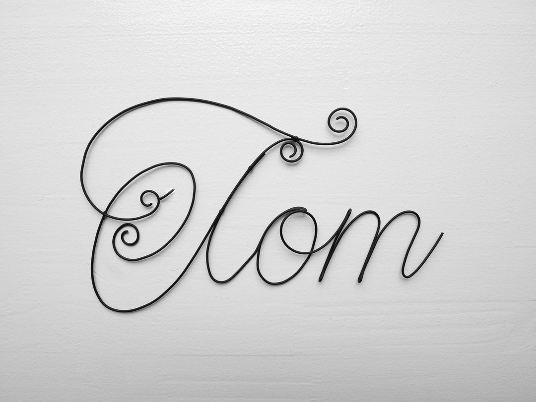 Customizable Wire Name, Baby Name, Tom Name, Wall Decoration Child's ...