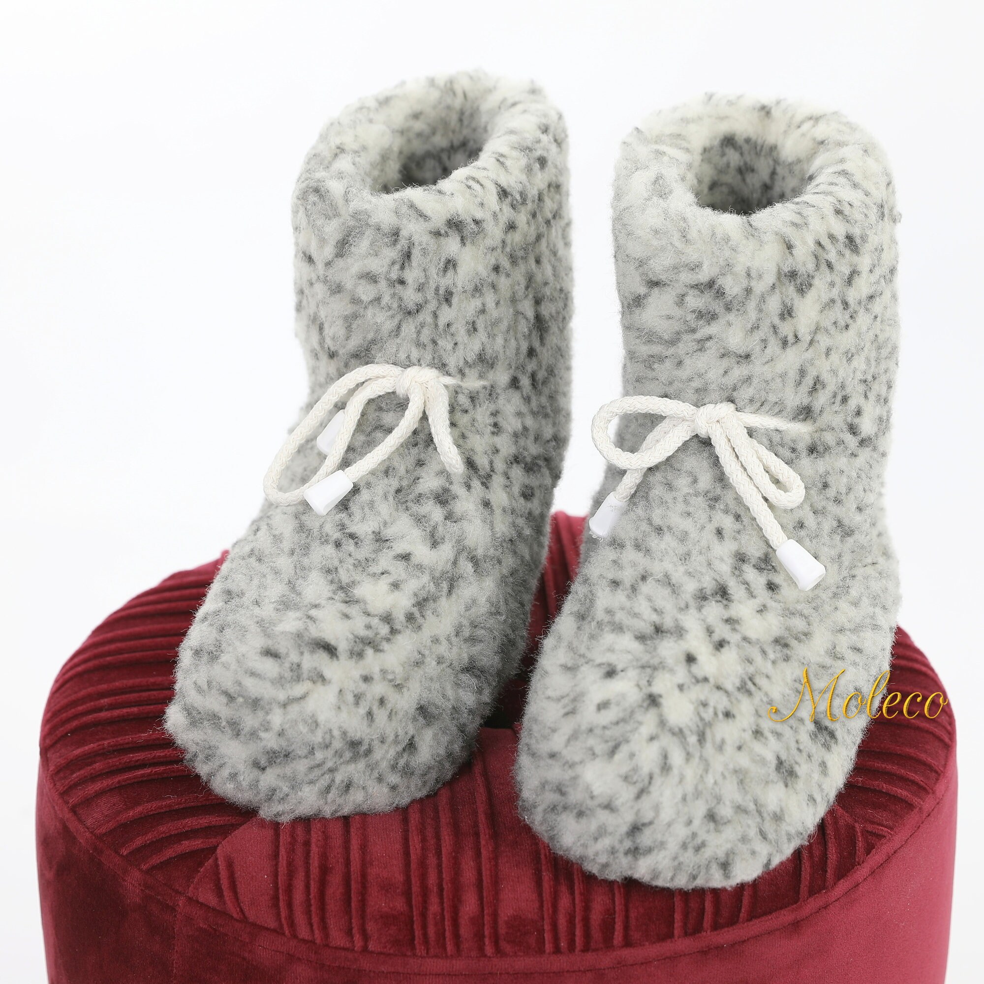 Mens Handmade Warm Slippers 100% Merino Wool. Yeti Slipper - Etsy