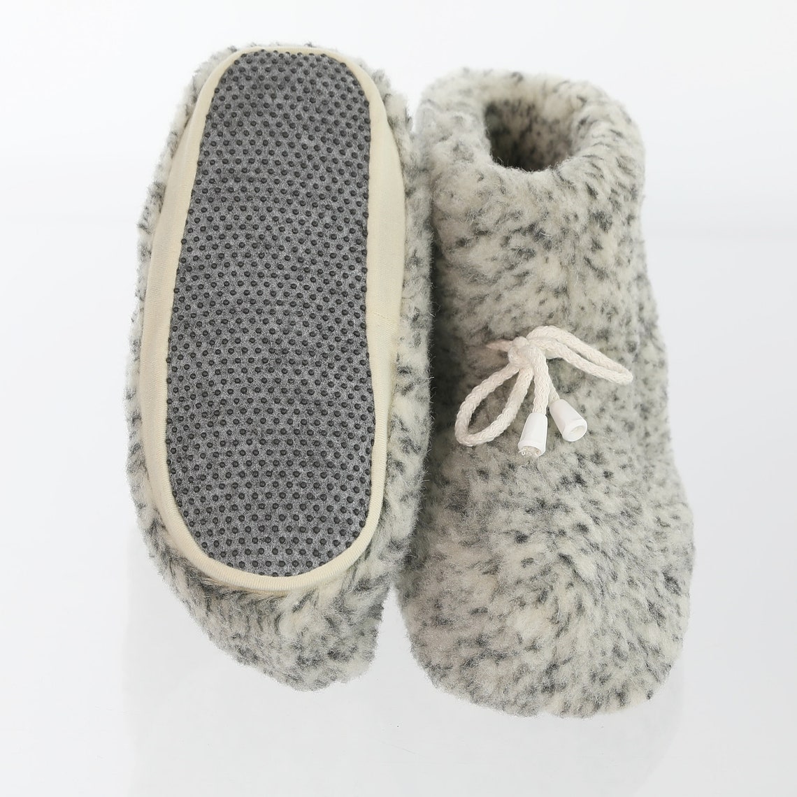 Mens Handmade Warm Slippers 100% Merino Wool. Yeti Slipper - Etsy